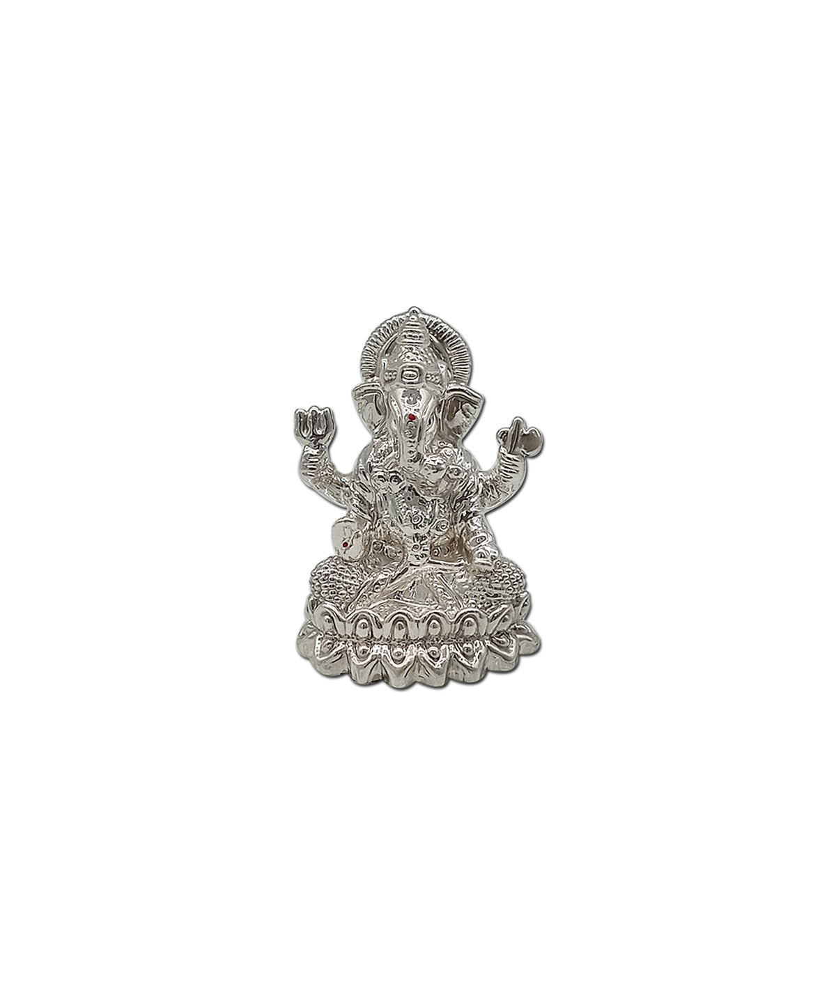 Pure Silver Ganpati Bappa/Ganeshji Idol (999 Purity)(25 Grams) – MAA SILVER