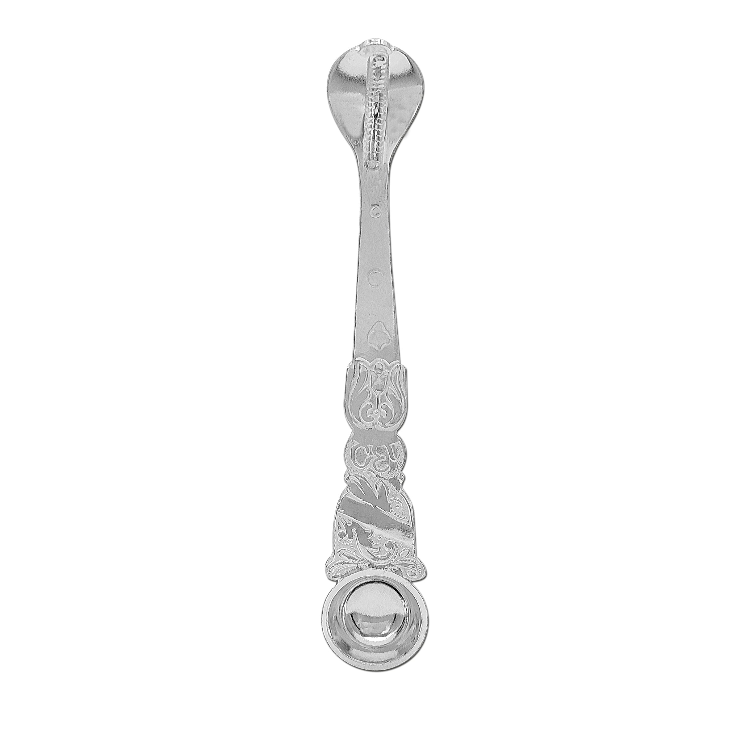 Pure Silver Achmani Pali/Spoon with Plain Mirror Finish (92.5 Purity ...